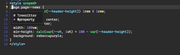 CSS no highlight for .vue files · Issue #3974 · nvim-treesitter/nvim-treesitter · GitHub