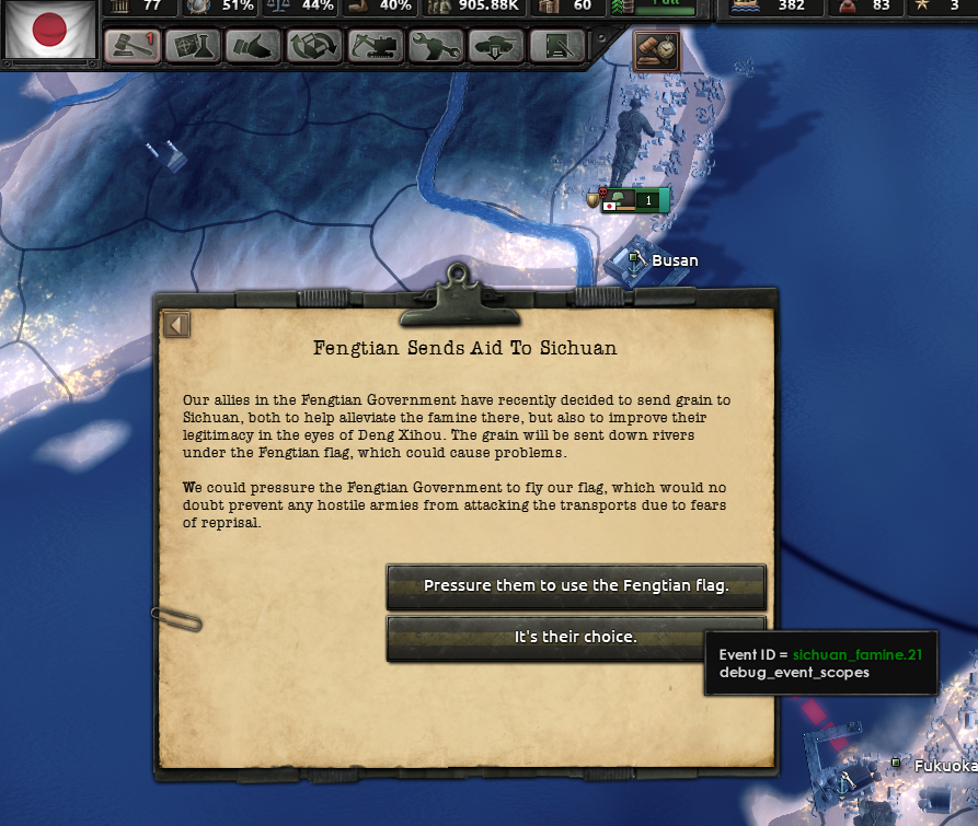 JAP - Event says I'm pressuring Fengtian to use their own flag · Issue #5707 · Kaiserreich ...