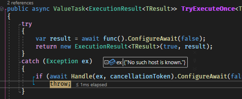 Correct placement for exception catching · Issue #134 · apache/pulsar-dotpulsar · GitHub