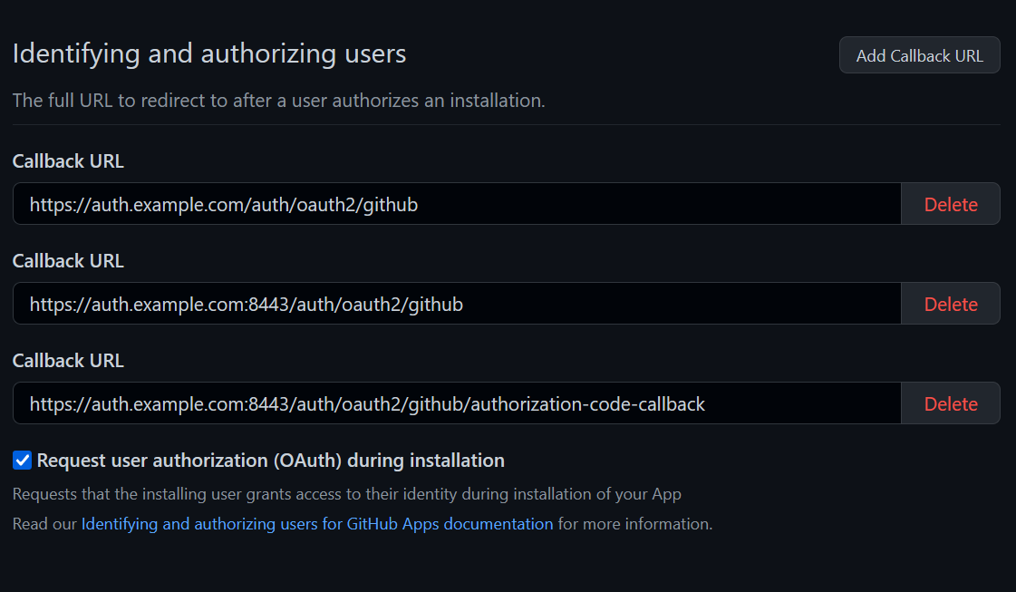 Using GitHub auth, I keep getting "error = Redirect_URI Mismatch" after using the github portal ...