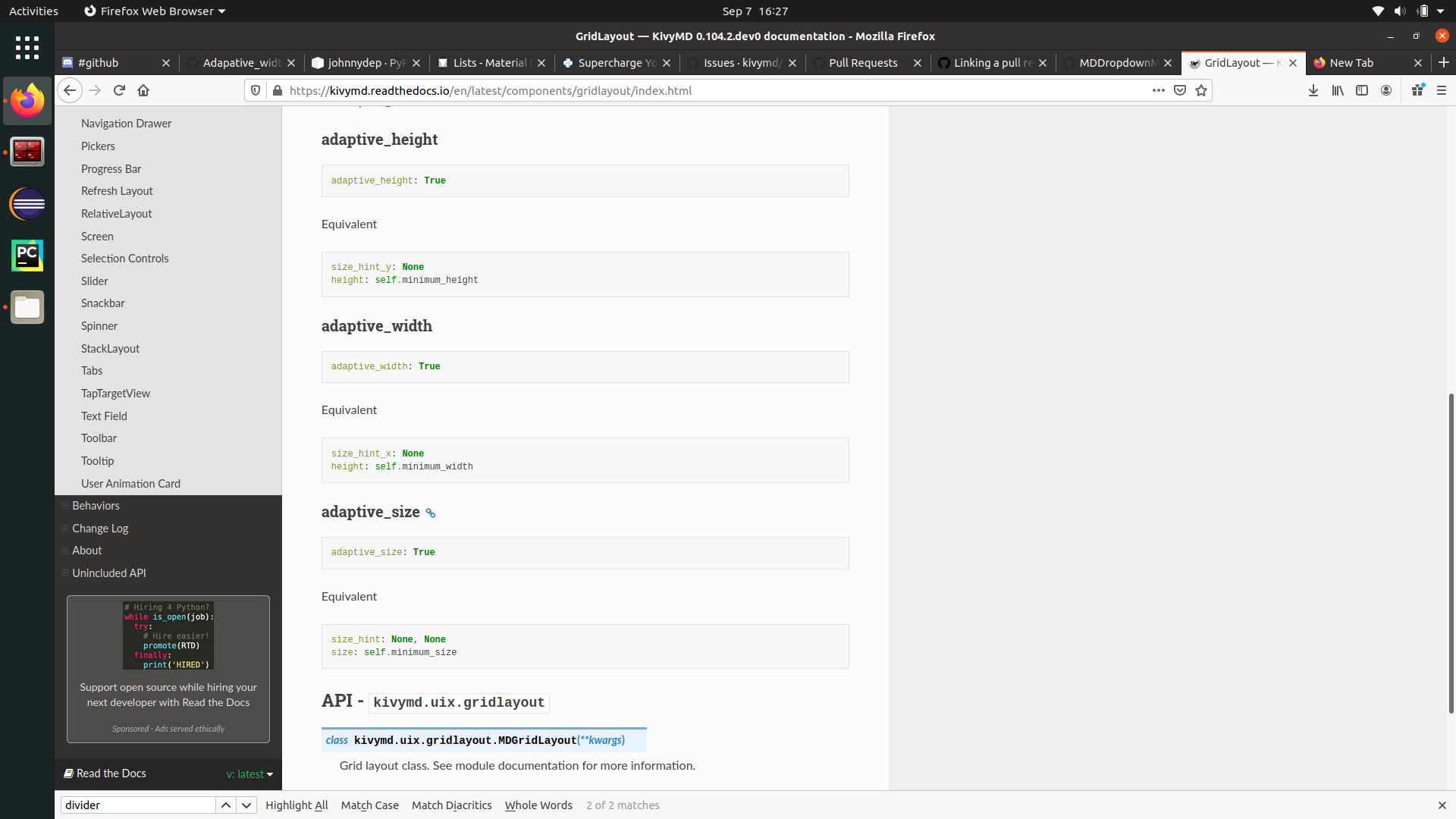 Adapative_width definition on BoxLayout, GridLayout, StackLayout incorrect · Issue #507 · kivymd ...