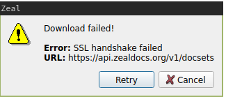 Expired certificate at api.zealdocs.org · Issue #1404 · zealdocs/zeal · GitHub
