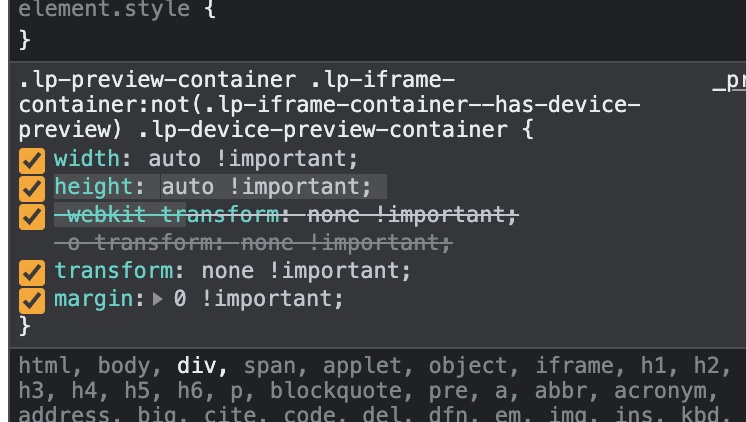 Live Preview desktop preview height is only 150px tall · Issue #10386 ...