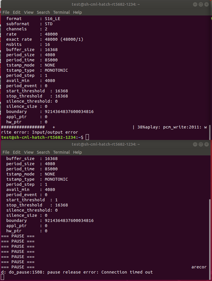 [BUG][CML]Multipipeline aplay&arecord pause release cause ipc timed out for 0x60070000 size 12 ...