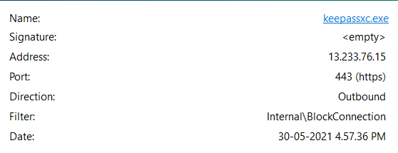 Web requests to 13.233.76.15 · Issue #6572 · keepassxreboot/keepassxc · GitHub