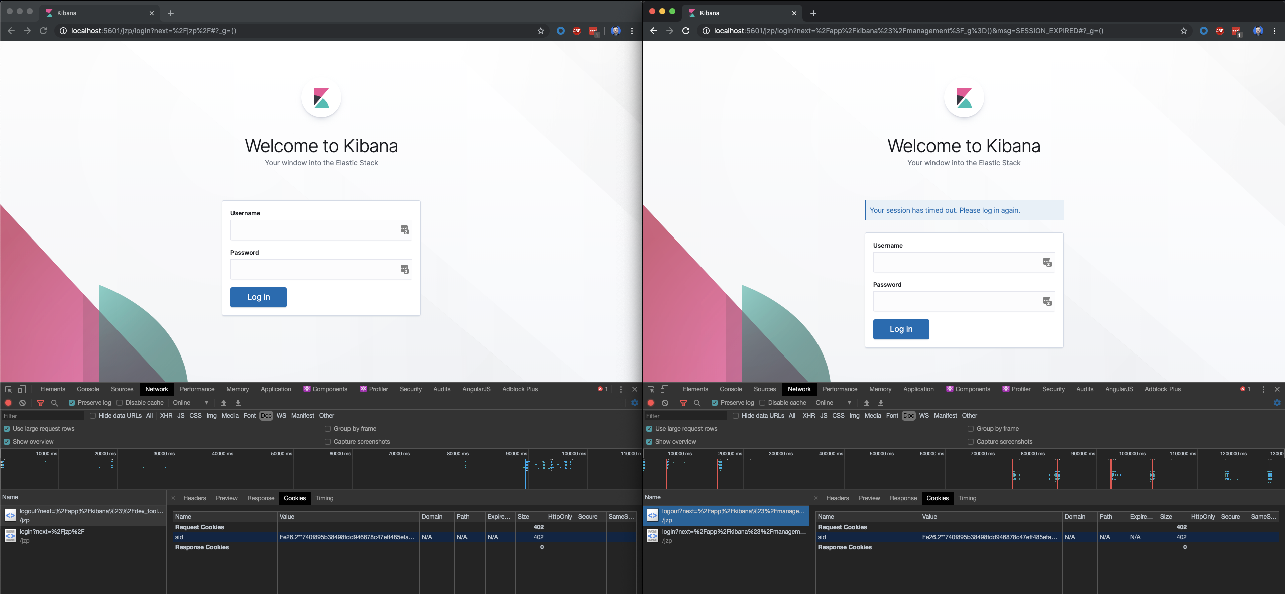 Missing Next Parameter After Session Timeout Logout · Issue 22440 · Elastickibana · Github