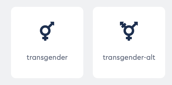 Bug: "transgender" icon renders as "mars-and-venus" icon · Issue #19609 · FortAwesome/Font ...