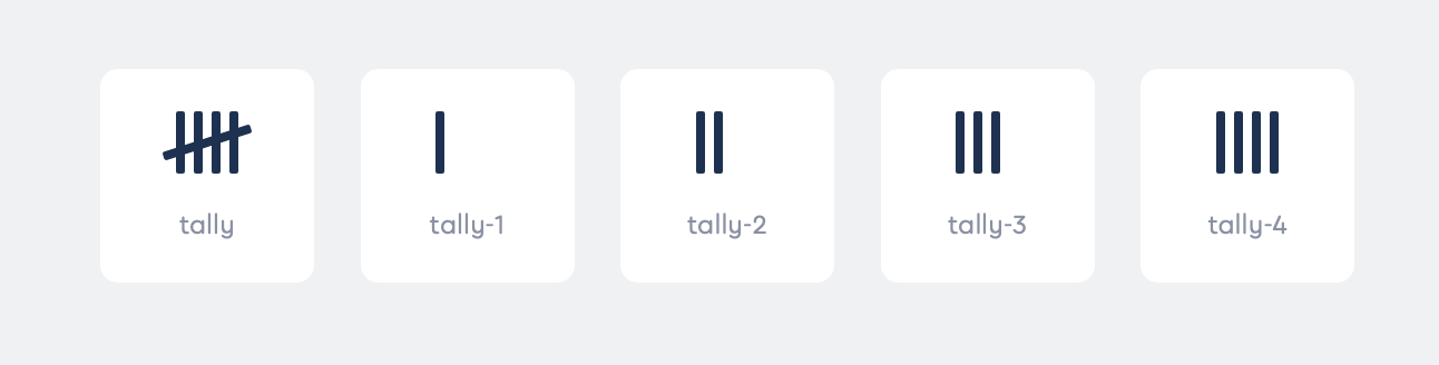 Icon request: incomplete-tally (tally without slash) · Issue #17328 ...