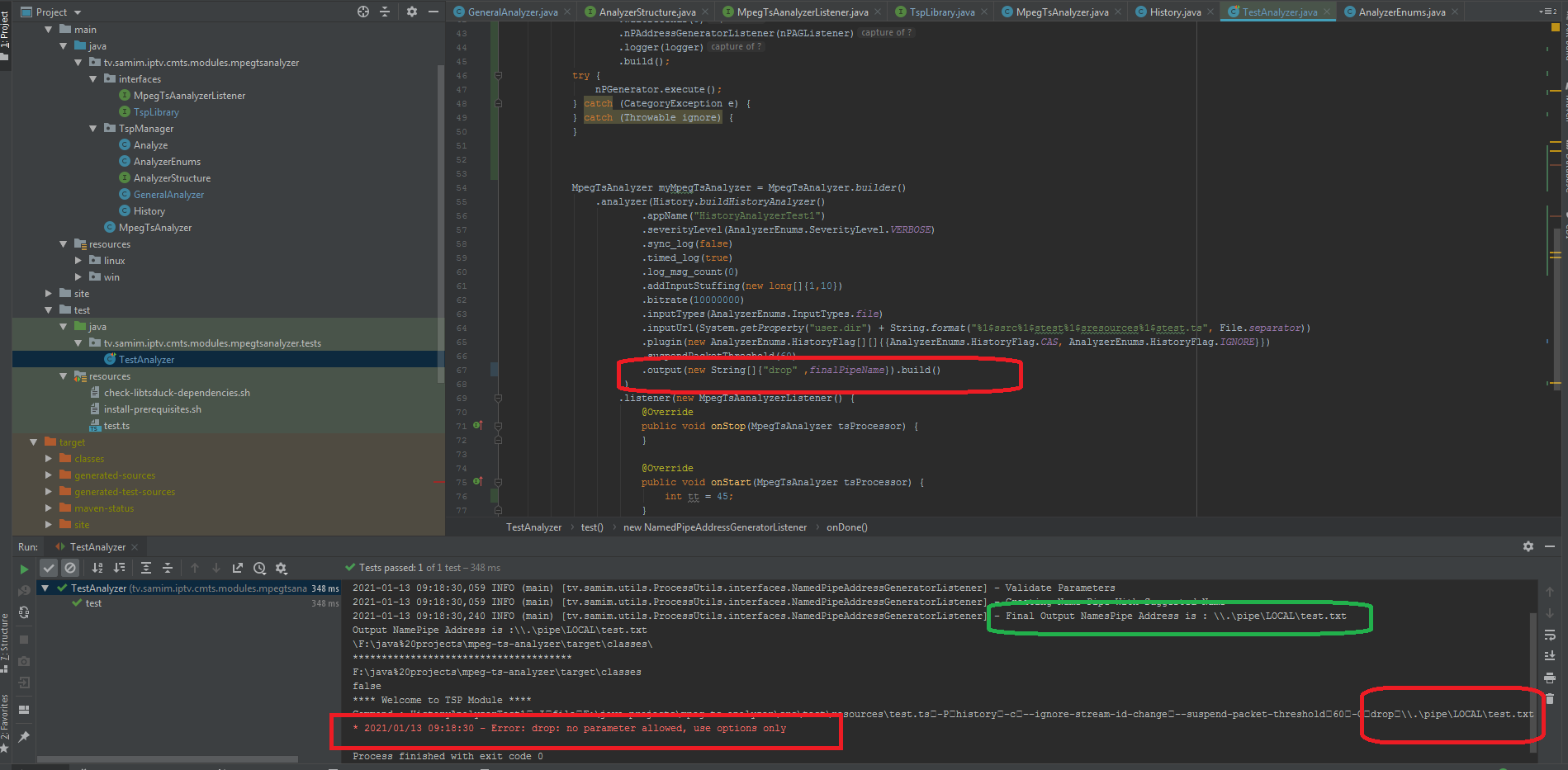 Getting each line of output log (Async Report) [Q] · Issue #709 · tsduck/tsduck · GitHub
