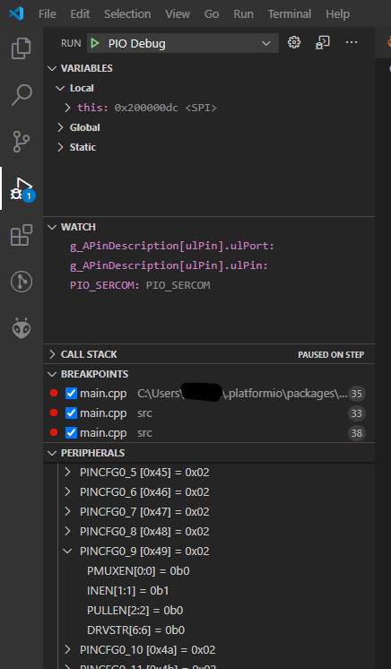 Visualize change of peripheral variable while debugging · Issue #113965 · microsoft/vscode · GitHub