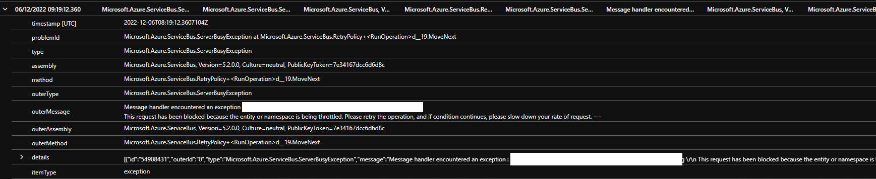 [BUG] - SessionLockLost on throttled requests · Issue #33104 · Azure/azure-sdk-for-net · GitHub