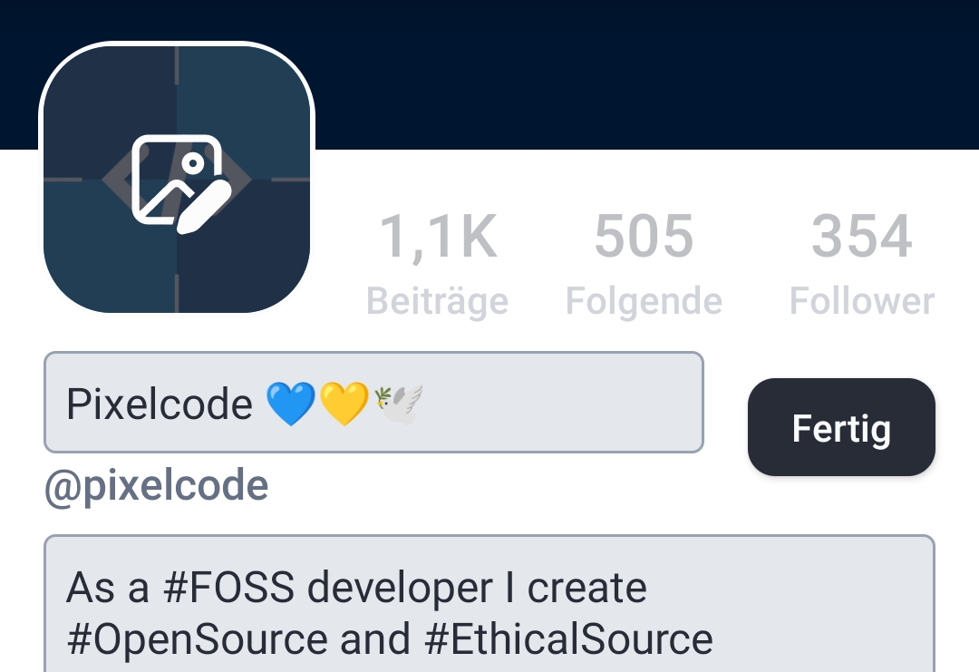 Edit Profile “done” Button Not Aligned · Issue 201 · Mastodon