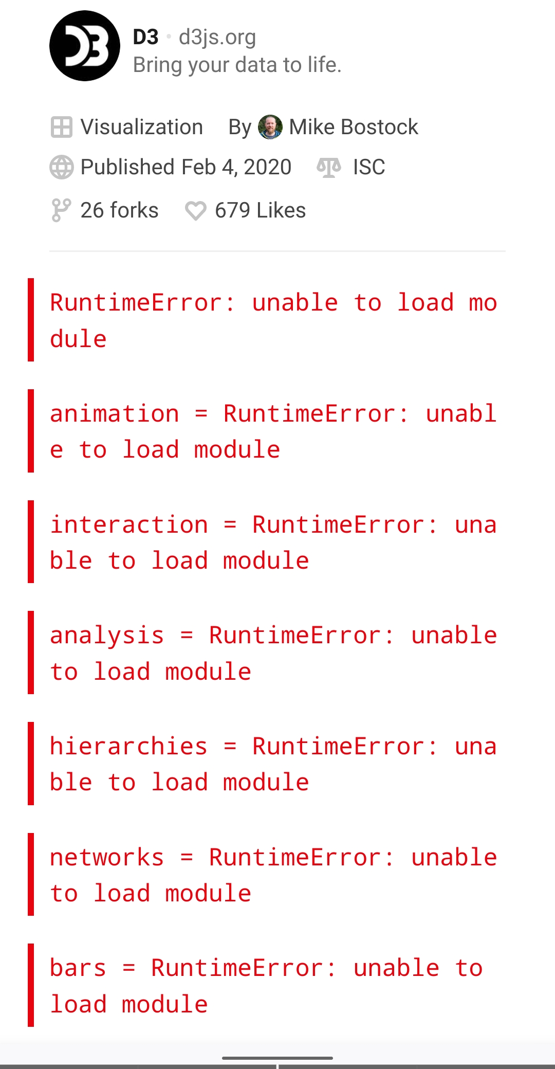 Examples don't work · Issue #3575 · d3/d3 · GitHub