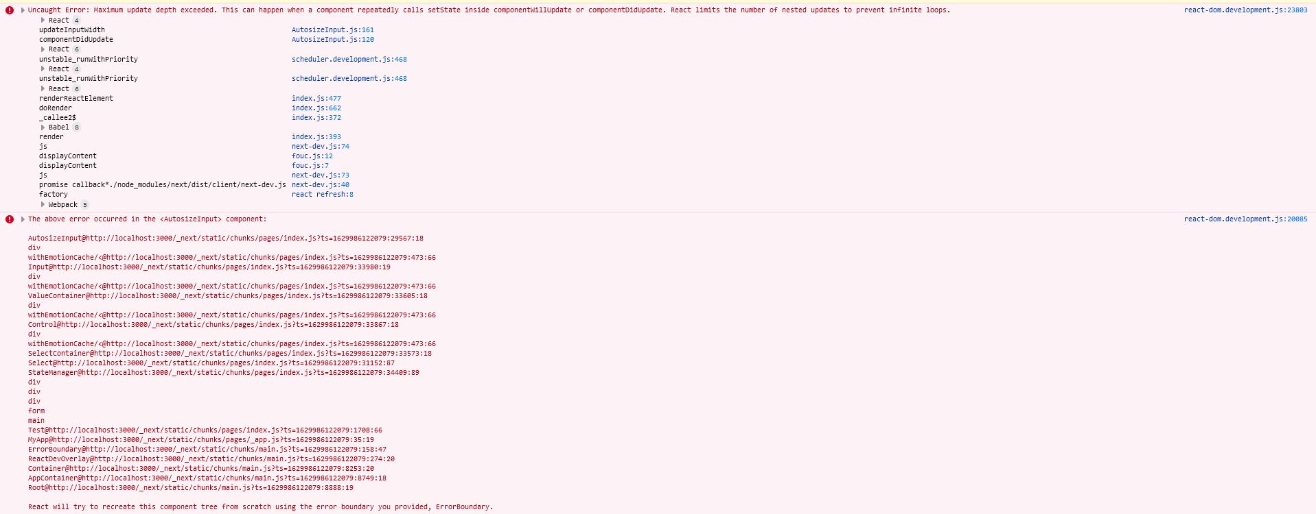 react-select with webpack dev server and hot reload crashes · Issue #3558 · JedWatson/react ...