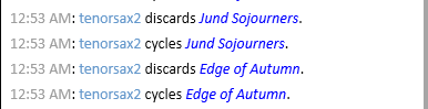 Sojourners cycle from Alara don't trigger its own triggered ability ...
