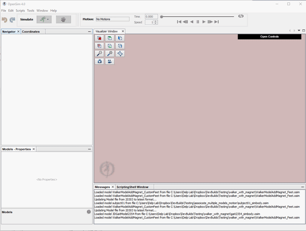 Walker Model Only Appears When Second Model Is Opened · Issue 672 · Opensim Orgopensim Gui 