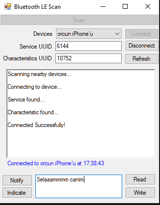 GitHub - orcunor/Bluetooth_LE_Scan: Connect - Disconnect, Read, Write ...