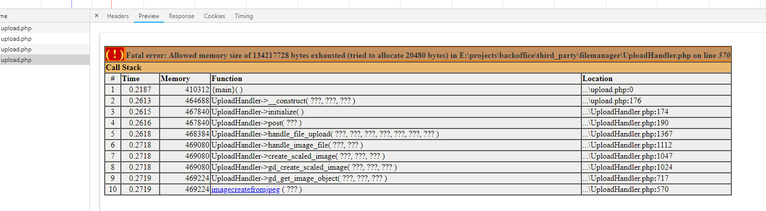 Uploading picture bigger than chunk size 2mb · Issue #525 · trippo/ResponsiveFilemanager · GitHub