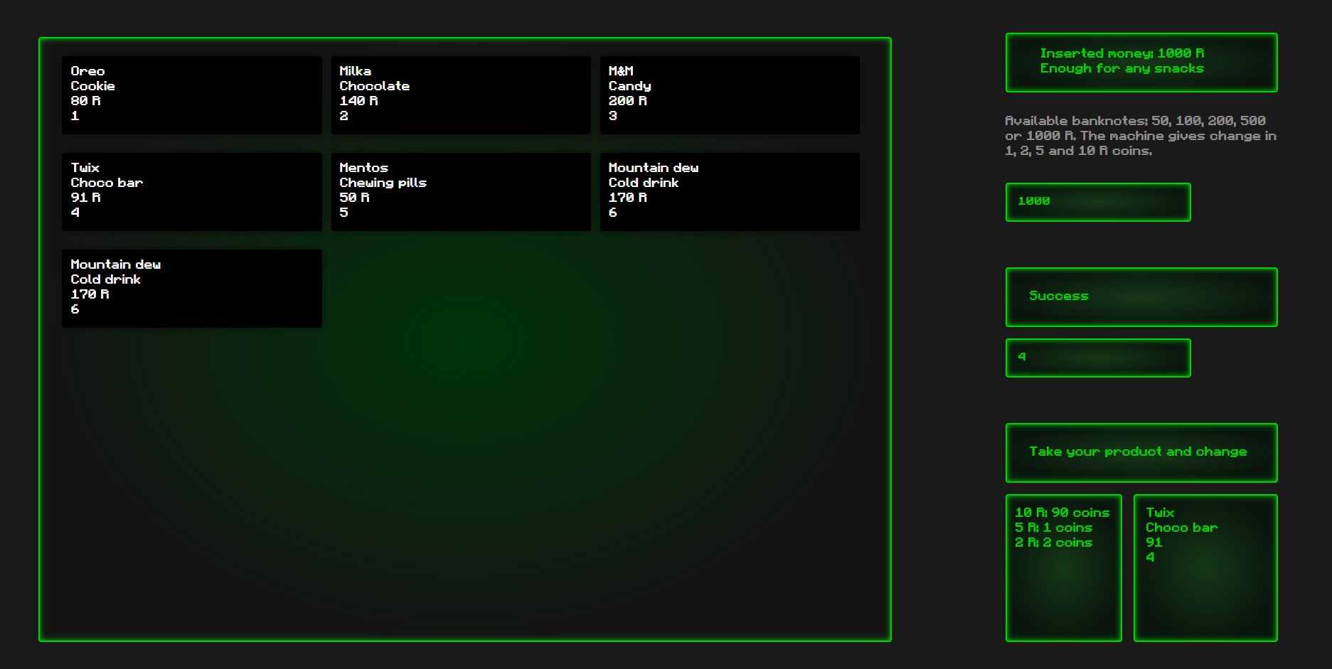 GitHub - AlexandrVinogradov/vending-machine-react