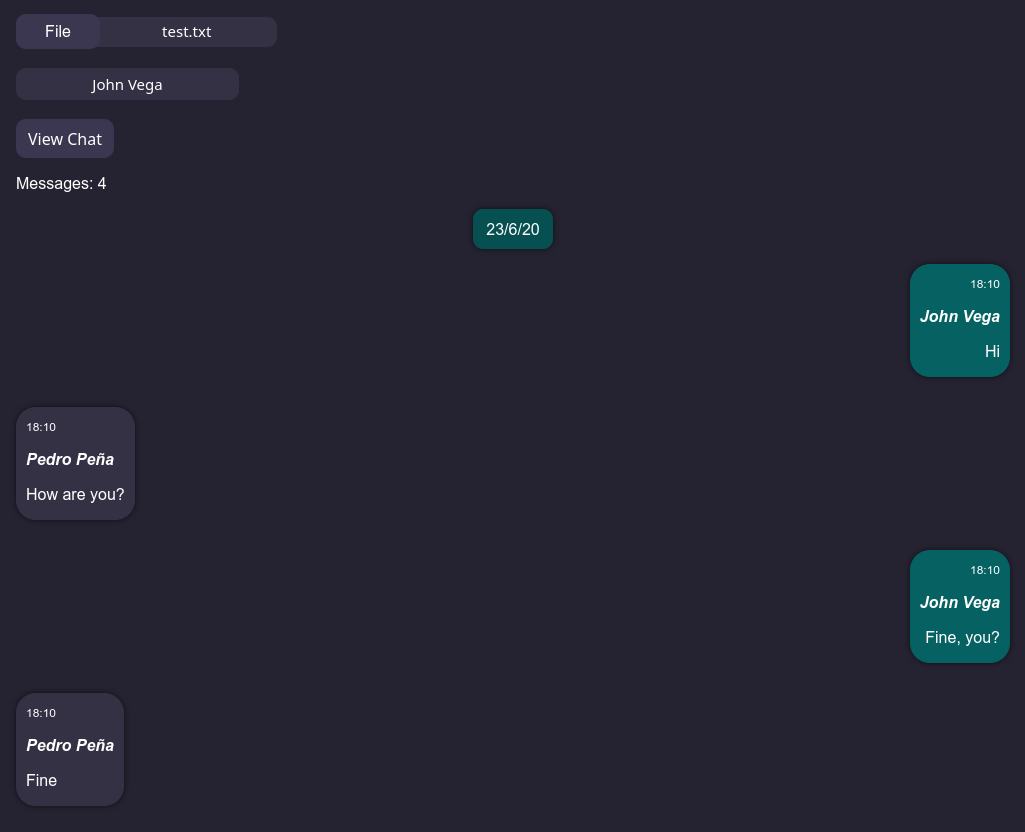 GitHub - angelslr/whatsapp-chat-viewer: Simple viewer for txt chat files