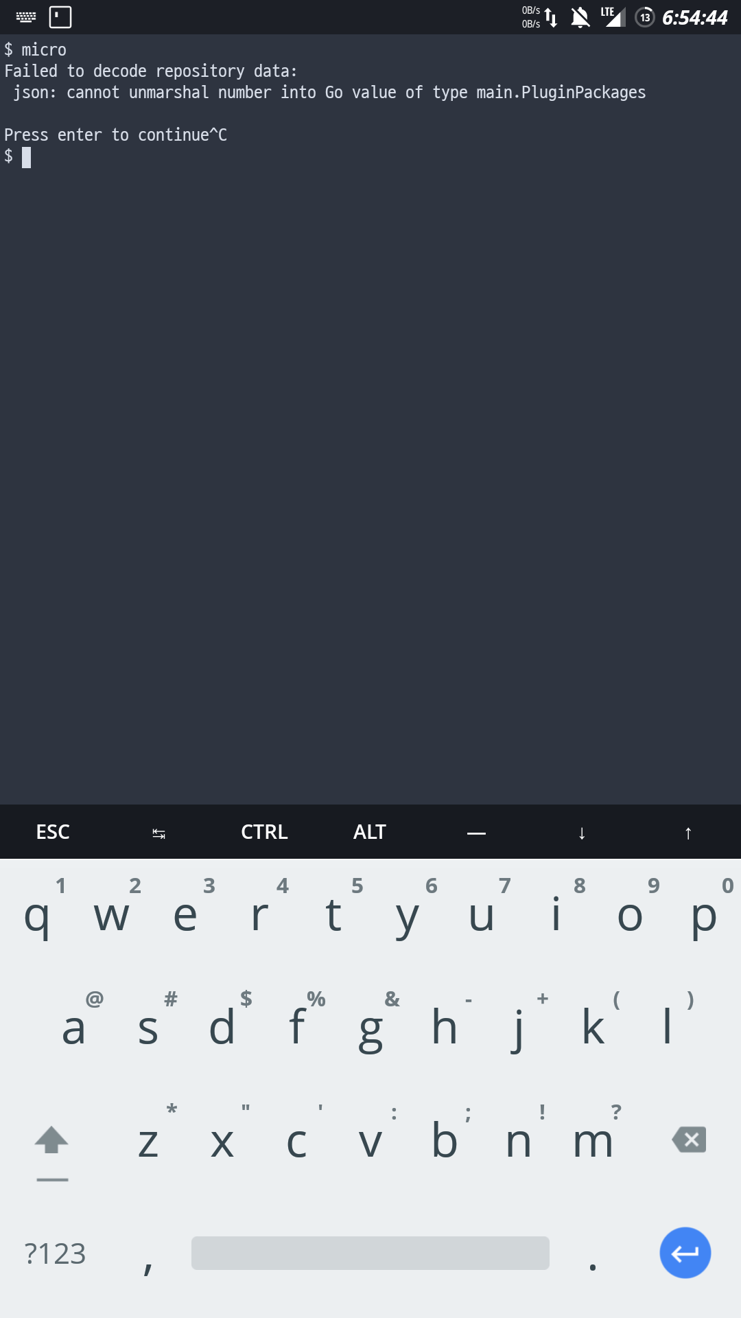 Cant install plugins on termux android via the inbuilt command plugin ...