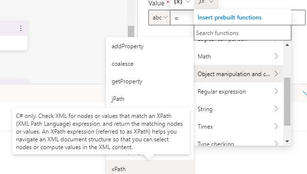 XPATH function doesn't work on Node.JS bots... · Issue #6353 · microsoft/botframework-sdk · GitHub
