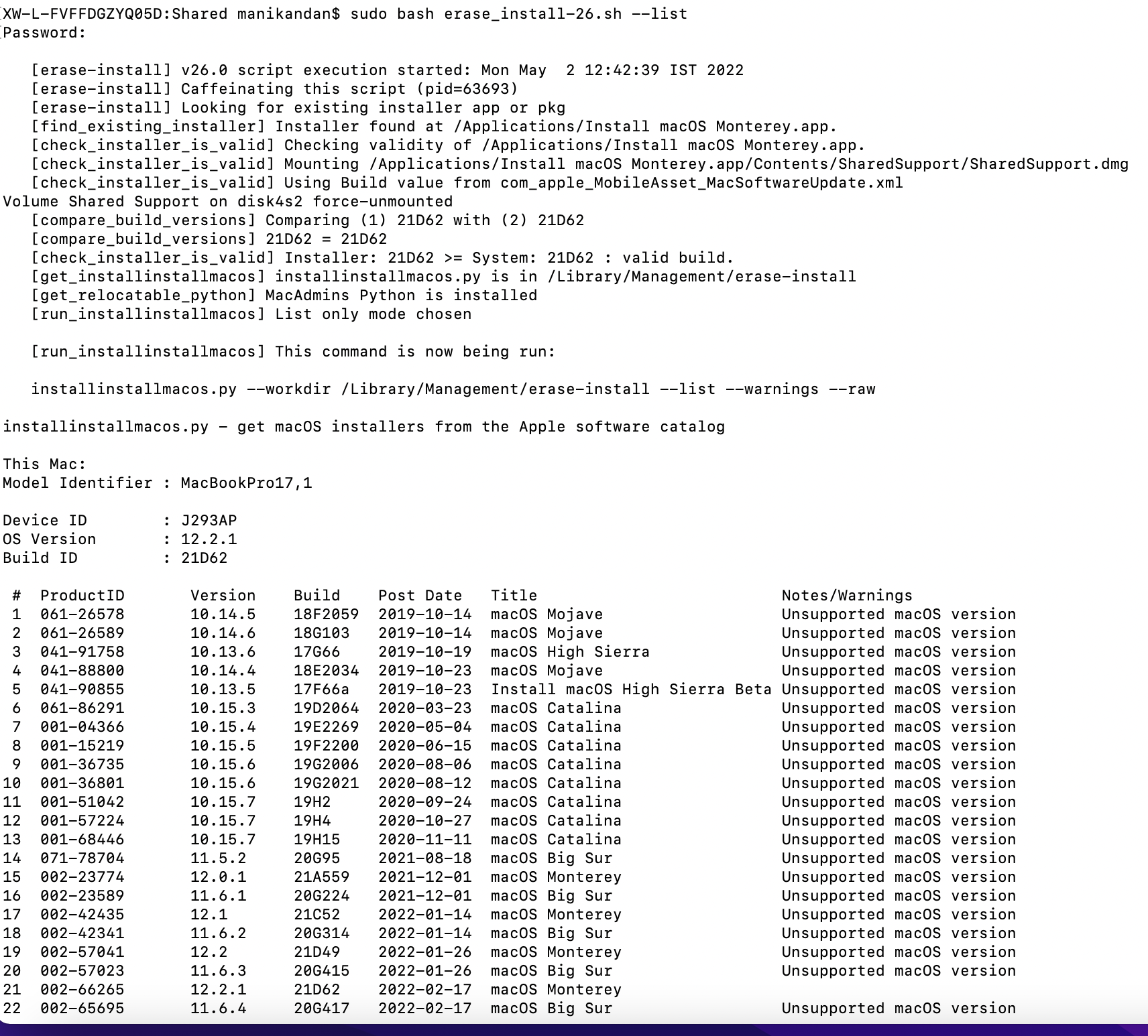 script Not working · Issue #231 · grahampugh/erase-install · GitHub