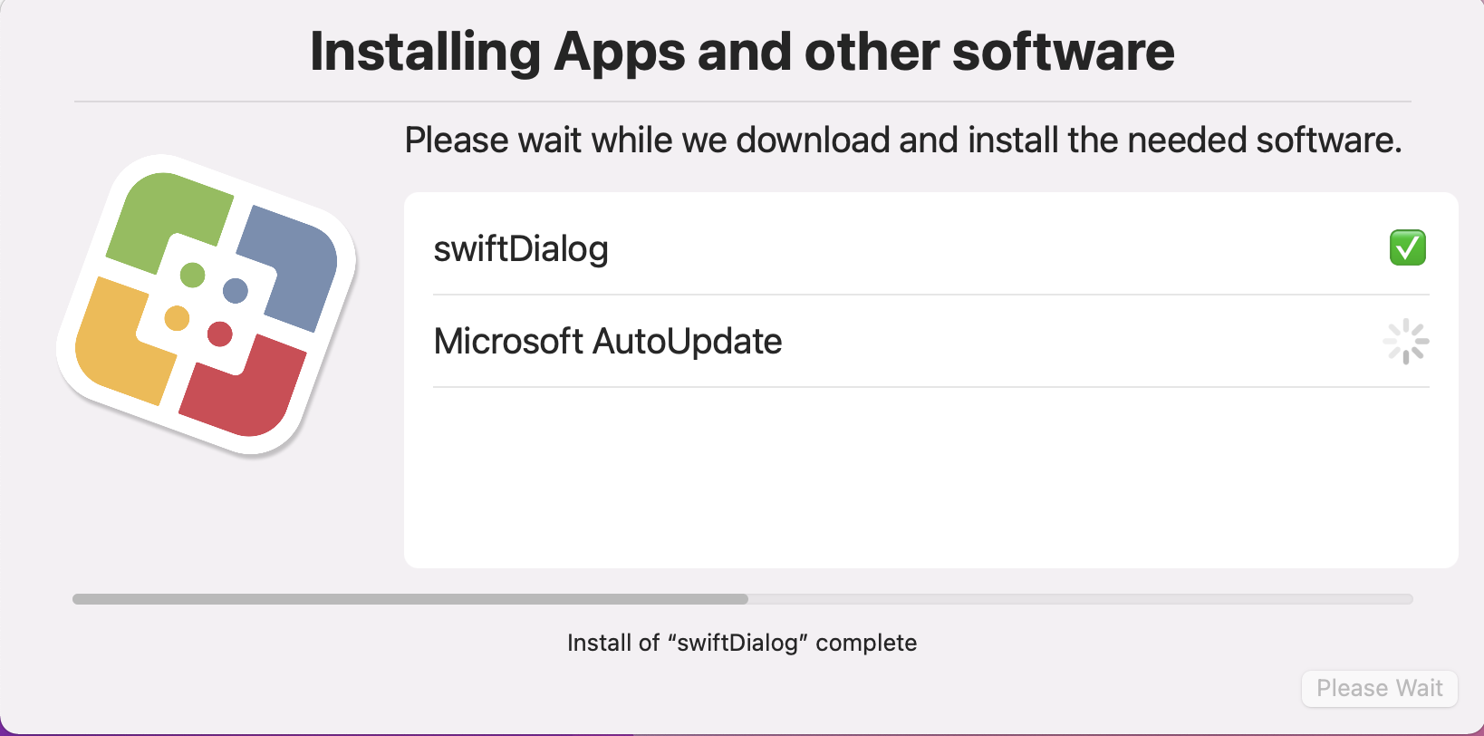 Download percentage or package size visibility required · Issue #735 · Installomator ...