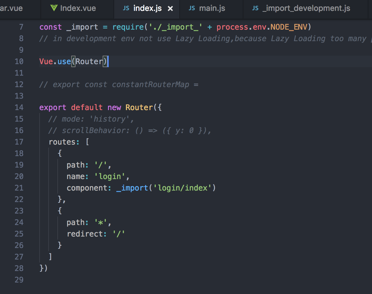 require default 问题 · Issue #252 · PanJiaChen/vue-element-admin · GitHub