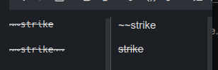 Change strikethrough display behavior in markdown editor · Issue #4626 ...