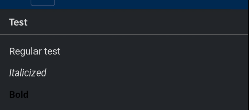 Android: Bold text is black color in dark and oled dark themes · Issue ...