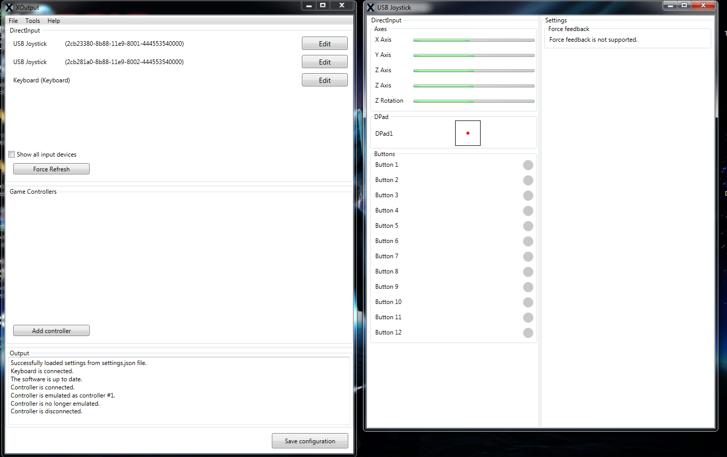 Hi, I'm not logging in to the start button · Issue #103 · csutorasa/XOutput · GitHub