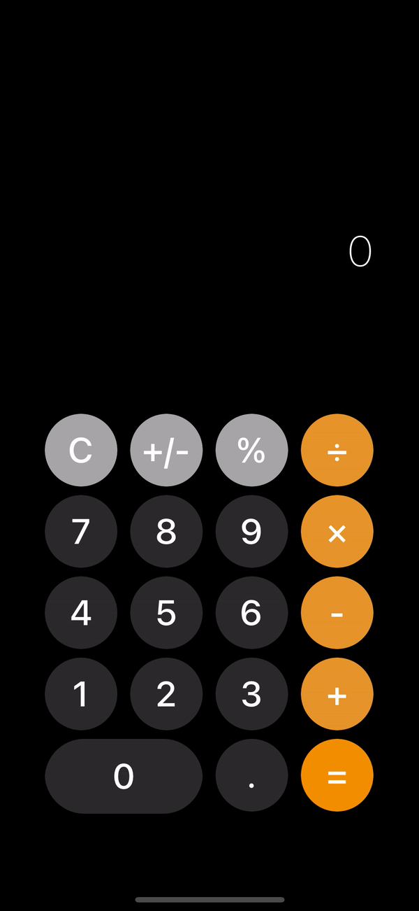 GitHub - cwh2626/apple_calculator_MVVM-cloneCoding: iOS 기본 앱 계산기 클론코딩