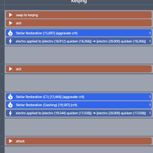 Keqing C1 should be 2 hits · Issue #1119 · genshinsim/gcsim · GitHub