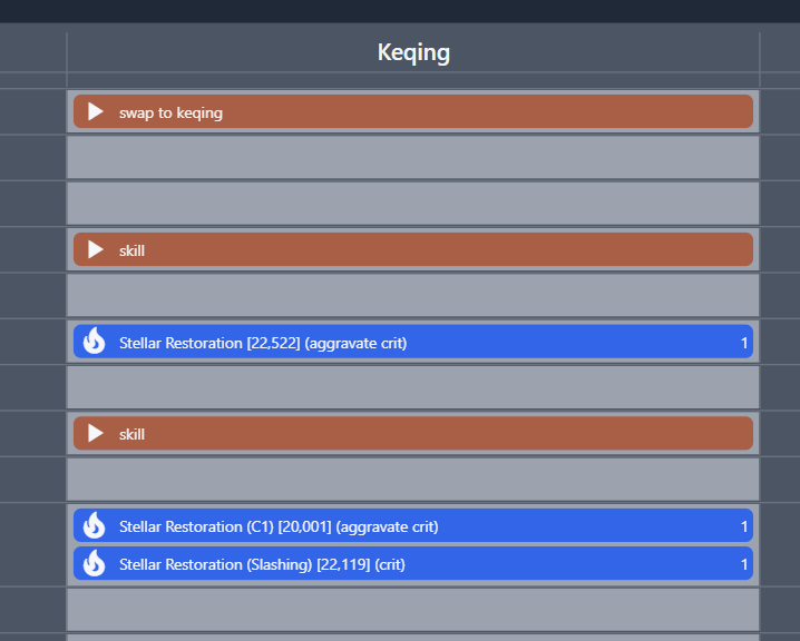 Keqing C1 should be 2 hits · Issue #1119 · genshinsim/gcsim · GitHub
