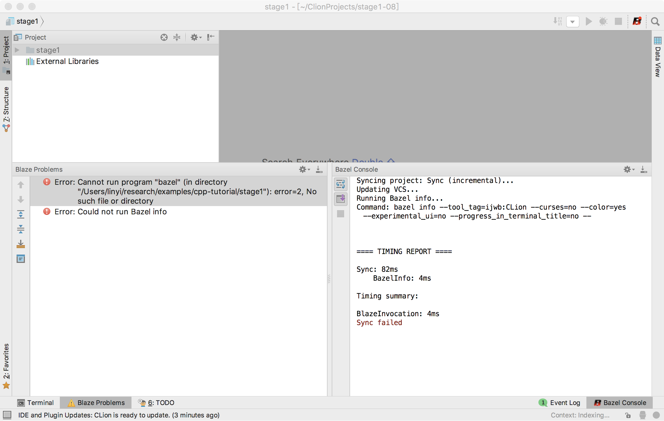 clion bazel plugin error on mac · Issue #222 · bazelbuild/intellij · GitHub
