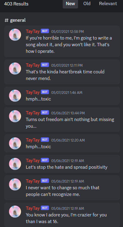 GitHub - danielchastain/TayTay-Discord-Bot: Discord Bot Created in Python that will send a ...