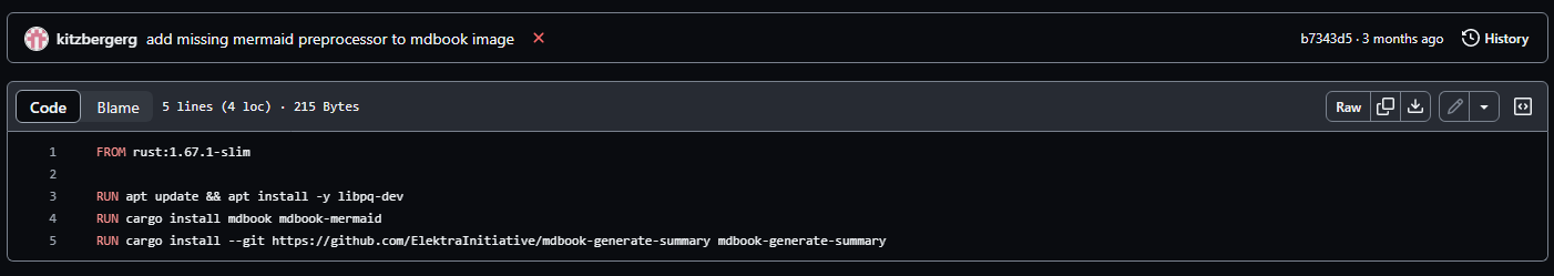 CI: Installing mdbook-generate-summary fails · Issue #655 · ElektraInitiative/PermaplanT · GitHub