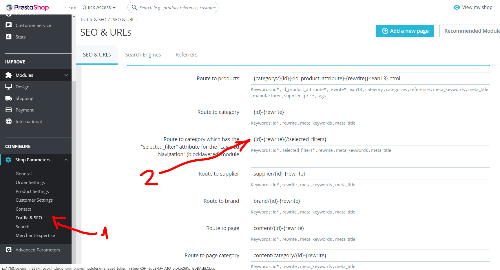 Facet search URL Scheme doesn't work · Issue #21340 · PrestaShop/PrestaShop · GitHub