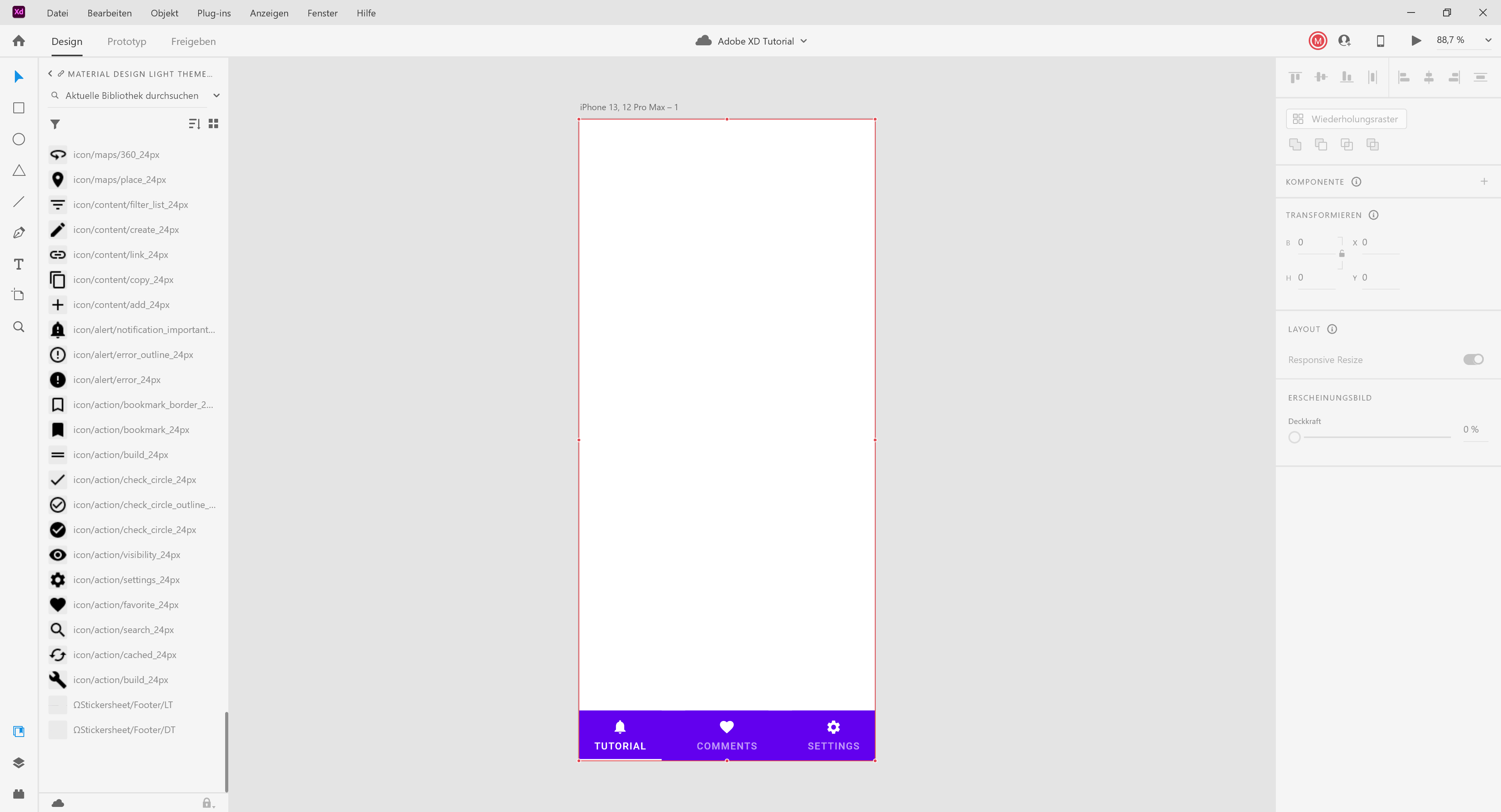 3. Design: Die ersten Screens - ASE-Projekte-WS-2021/ase-ws-21-servus GitHub Wiki