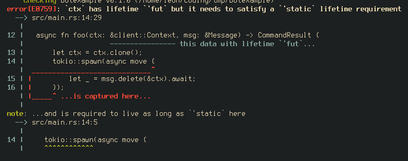 Bug in error-reporting when using command framework · Issue #1520 · serenity-rs/serenity · GitHub