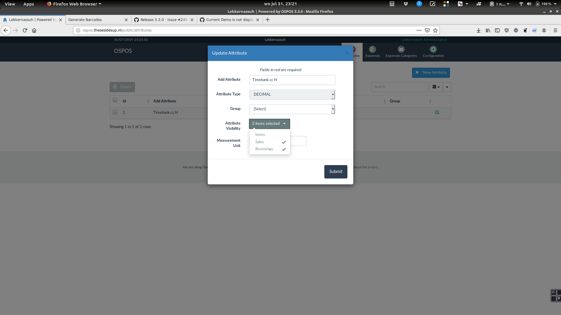Release 3.3.0 · Issue #2485 · opensourcepos/opensourcepos · GitHub