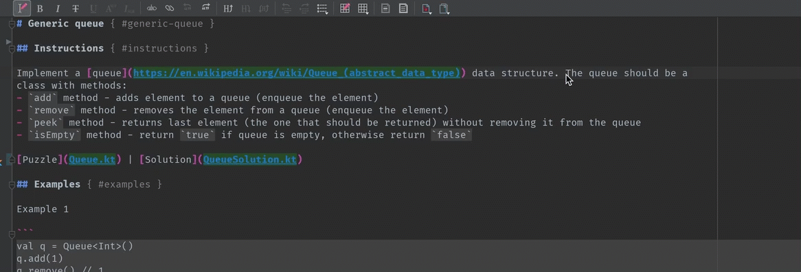 Test ix not properly formatted in editor when removing text or pasting ...