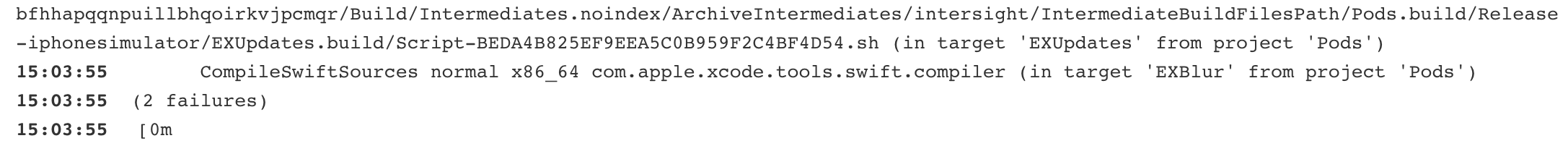 [expo 44] Build Is Failing On Making Ios Simulator · Issue 16943 · Expo Expo · Github