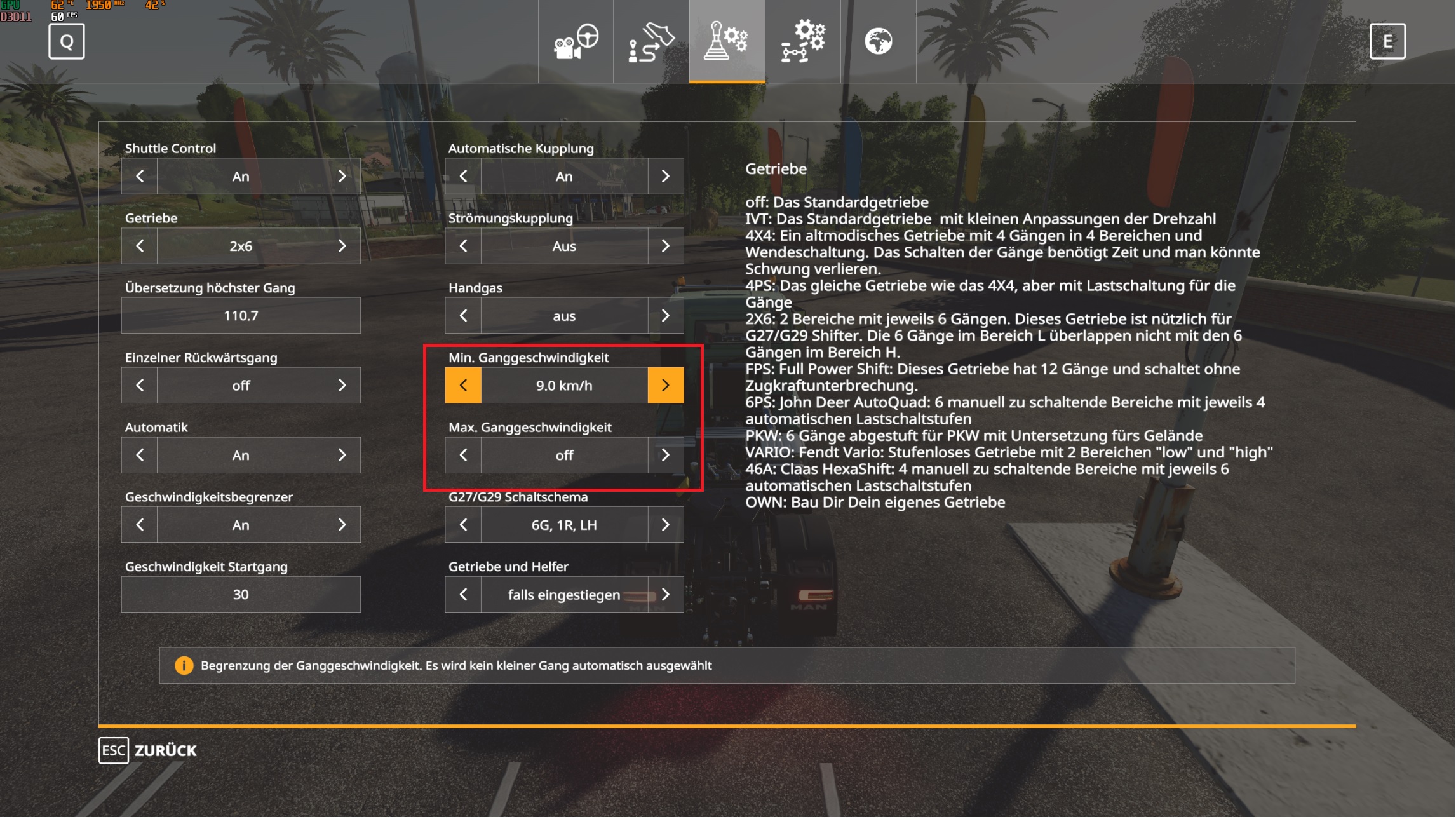 min/max Ganggeschwindigkeit · Issue #381 · Mogli12/VehicleControlAddon · GitHub