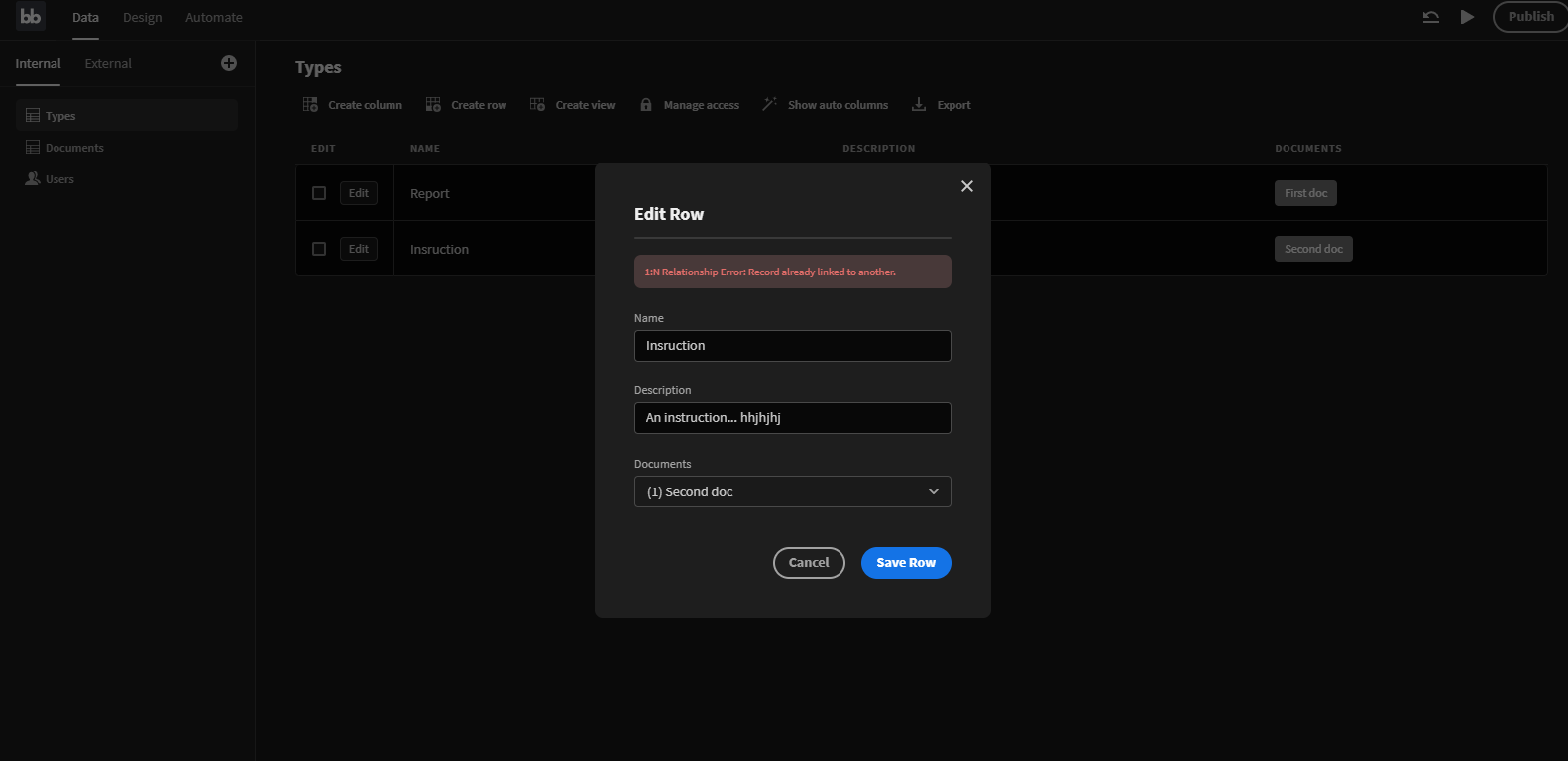 Unabe to edit/update a table row with one-to many relationship · Issue ...