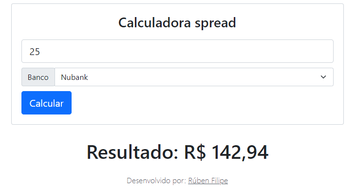 GitHub - RubenFilipe07/calculadora-spread: Ferramenta que calcula o ...