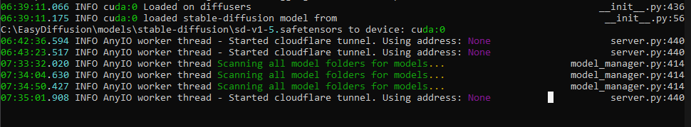 Cloudflare won't start · Issue #1666 · easydiffusion/easydiffusion · GitHub