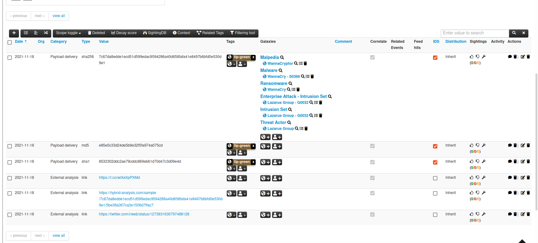 Stix2 vulnerability object doesn't appear in my MISP Event · Issue #7972 · MISP/MISP · GitHub