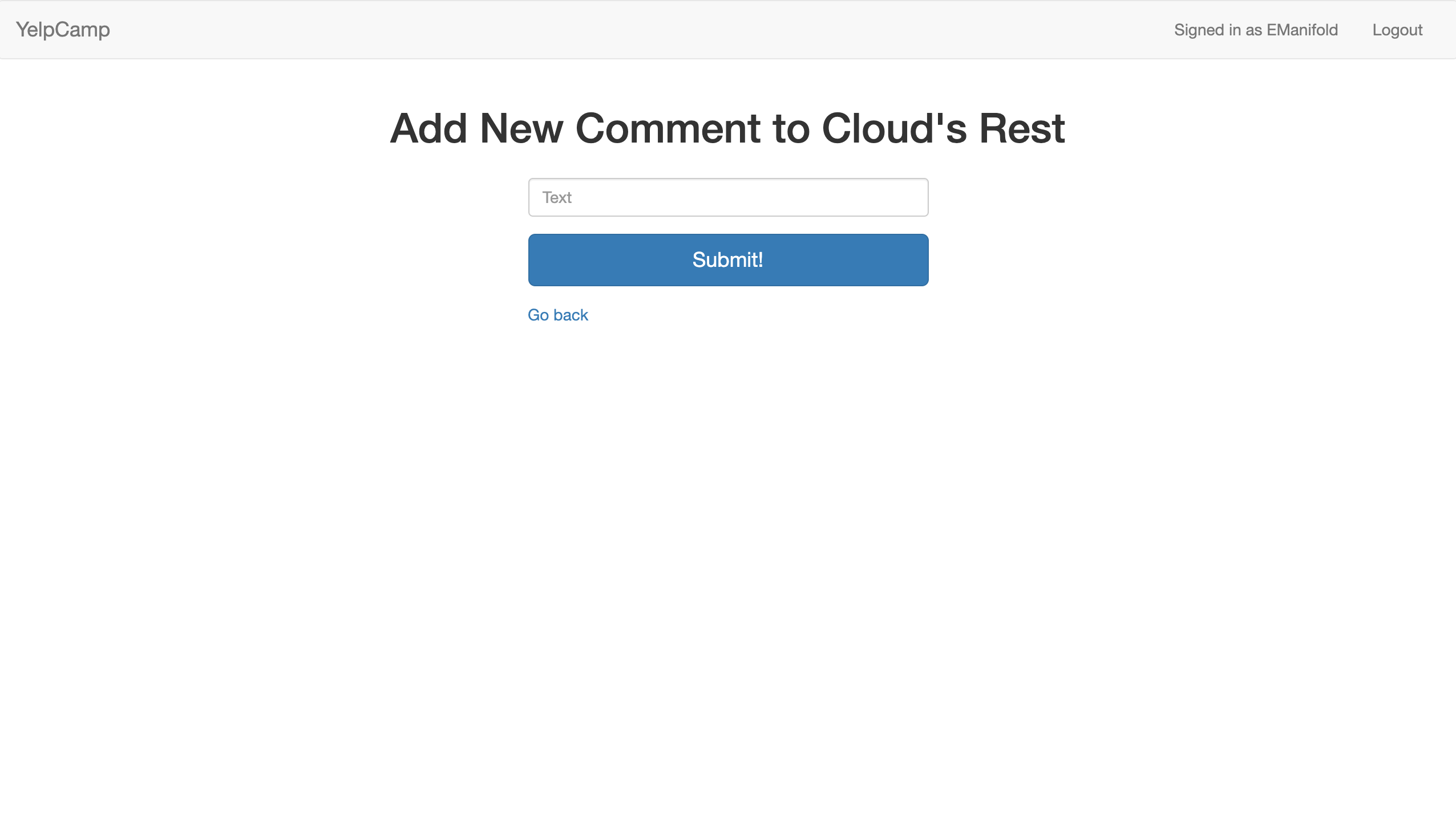 GitHub - EManifold/YelpCamp: Introduction to Git